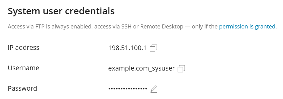 Plesk For Linux Enabling Ssh Access For Website Users Plesk Obsidian Documentation