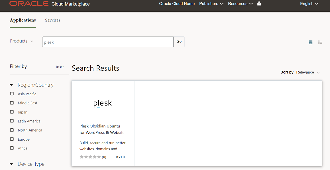 Installing Plesk On Oracle Cloud Plesk Obsidian Documentation