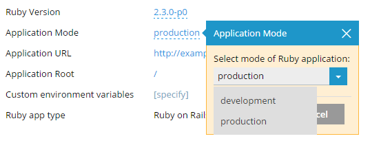 Manage Ruby Applications Plesk Onyx Documentation 8555