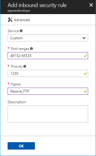 Configuring The Passive Ftp Mode On A Microsoft Azure Instance Plesk